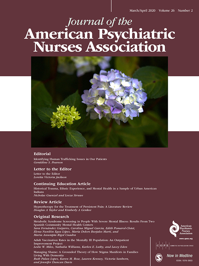 JOURNAL OF THE AMERICAN PSYCHIATRIC NURSES ASSOCIATION-常笑医学网